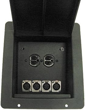 Amazon.com: ProCraft Pro Audio Recessed Stage Floor Box.1 AC Duplex 4 ...