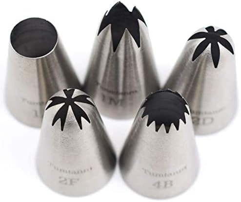 Amazon.com: 12PCS Large Piping Tips Set, Stainless Steel frosting tips ...