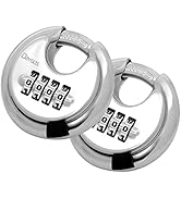 DAYGOS Heavy Duty Combination Padlock - Outdoor Stainless Steel Disc ...