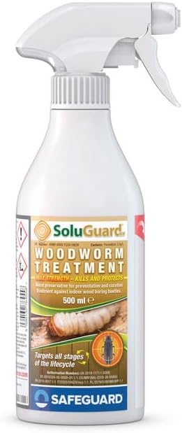 Soluguard Woodworm Treatment (500ml) - Ready For Use High Strength ...