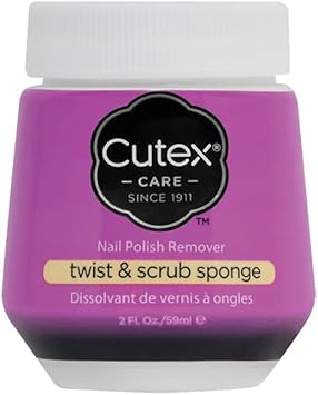 Revlon Cutex Twist & Scrub Sponge Remover Jar : Amazon.co.uk: Beauty