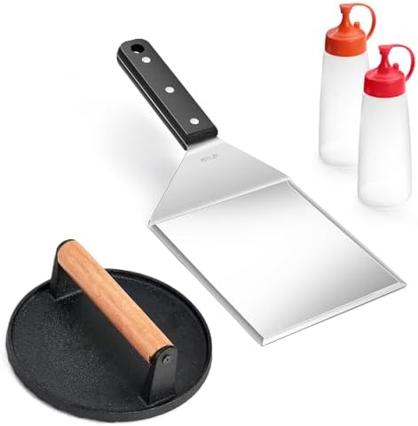 Amazon.com : Joyfair Smash Burger Kit (5Pcs Griddle Accessories ...