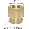 Amazon.com: Joywayus Brass Hose Bib Adapter,1-1/16" Fine Thread Female ...