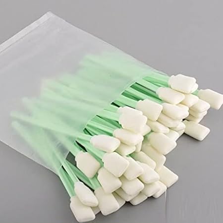 Amazon.com: 50 Cleaning Swab Sponge Cleaner for Solvent/Waterbase Ink ...