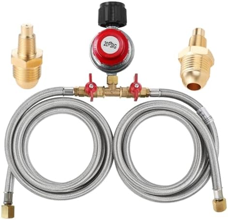 Amazon.com: MCAMPAS 0-20 Psi Adjustable Propane Regulator with Hose. 8 ...