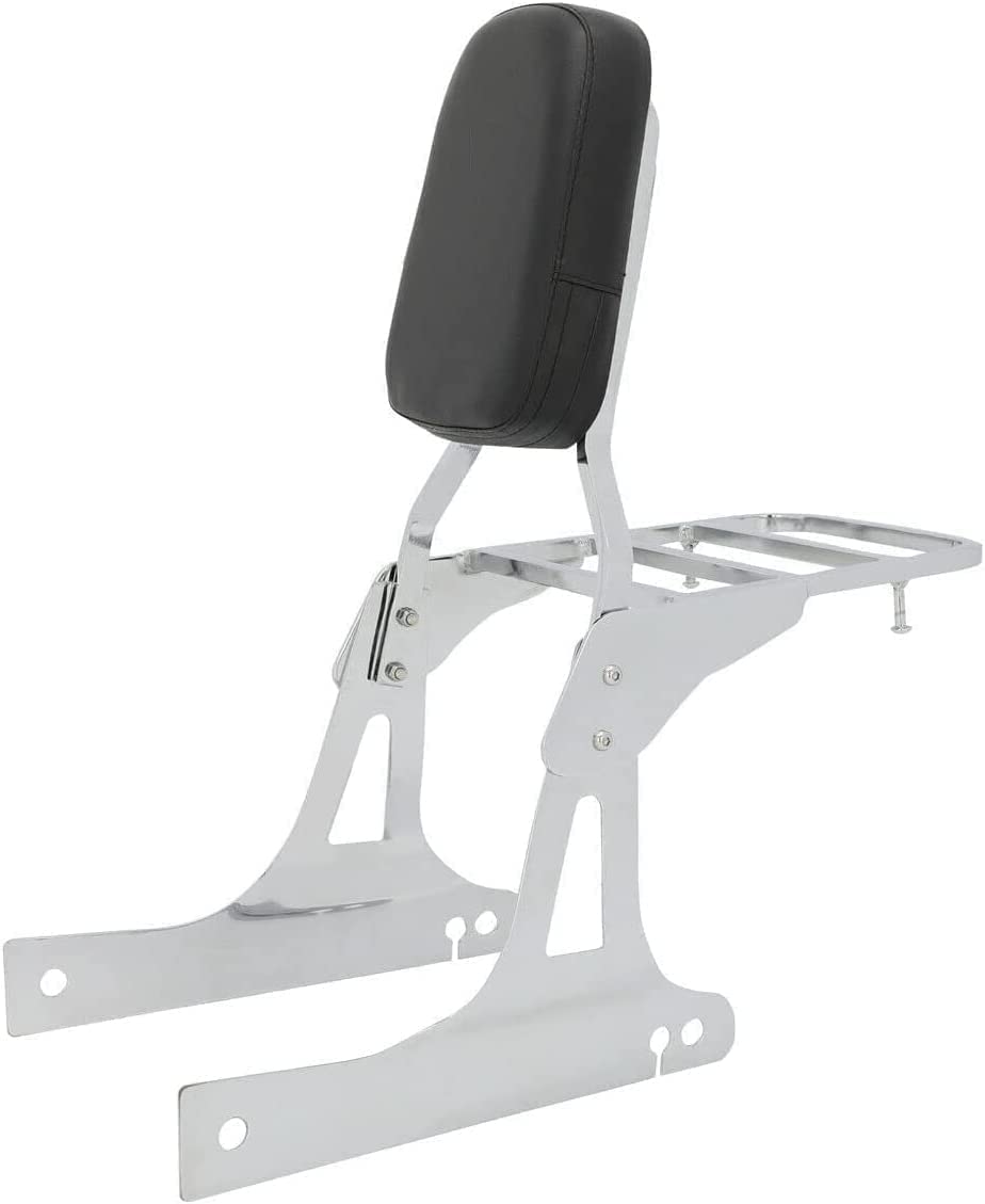 Chrome Motorcycle Rear Seat Chrome Backrest Sissy Bar Back Rest ...