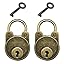 Aifeier ET 2 Pieces Mini Vintage Locks Small Bear-Shape Padlock with ...