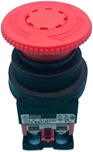 Amazon.com: 1PC New 30MM Emergency Stop Button AR30V2R AR30V5R AR30VOR-01R 02R 11R (AR30VOR-01R ...