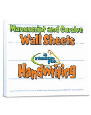 Reason for Handwriting Wall Sheets - Manuscript & Cursive: A Reason For ...