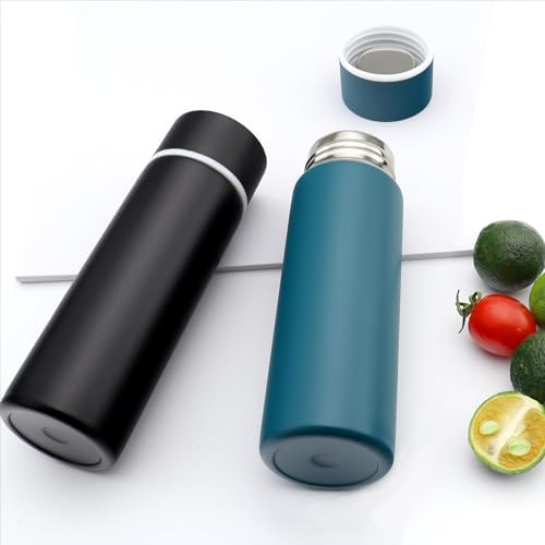 Dxobay Cute Small Water Bottle, 4.4 Fl. Oz, Pack of 2, Mini Slim Flask ...