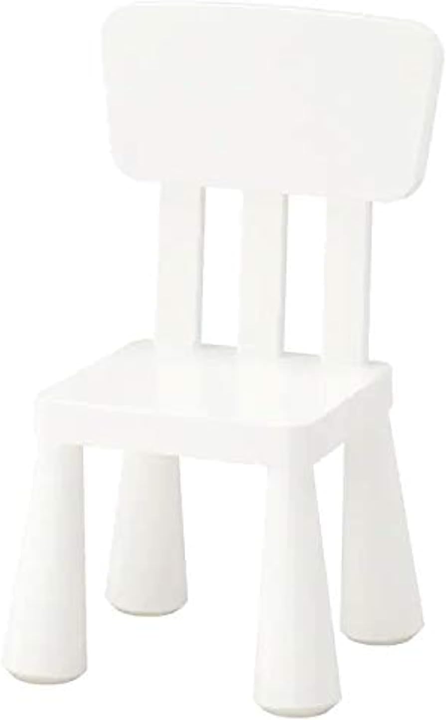 Ikea Plastic Mammut Children'S Chair, In/Outdoor/White (Pack Of 1 ...