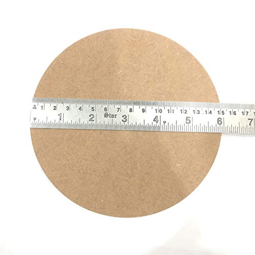 Excellentcrafts Round | Circle 4mm MDF Board | Pack of 3/6/12 Sheets (6 ...