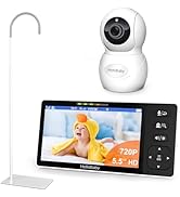 Amazon.com: HelloBaby 720P 5.5'' HD Baby Monitor with Camera and Audio ...