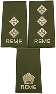 REME Officers Rank Slides LT : Amazon.co.uk: Fashion