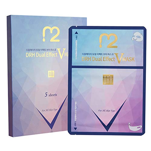 Amazon.com : M2 DRH Dual Effect V Mask 5ea / Facial Care/V-line Lifting ...