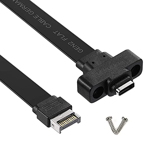 Amazon.com: kebei USB 3.1 Front Panel Type E to Type C Extension Cable ...