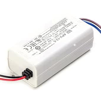 DrapeMania APV-12-5 10W 5V 2A Constant Voltage LED Driver: 90-264VAC Universal Input, IP42 ...