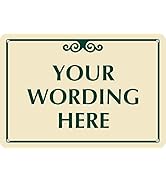 Amazon.com: SmartSign Custom Metal Sign - 07"x10" Personalized Custom ...