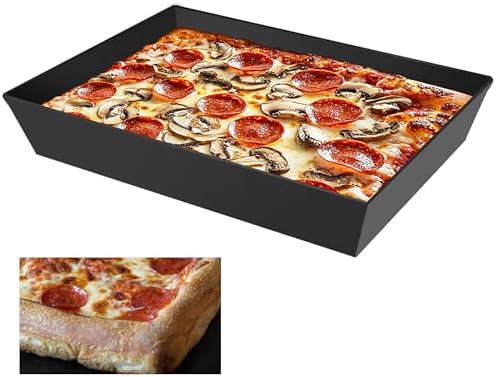 Amazon.com: New Seasoned 10 x 14 - Authentic STEEL Detroit Style Pizza ...