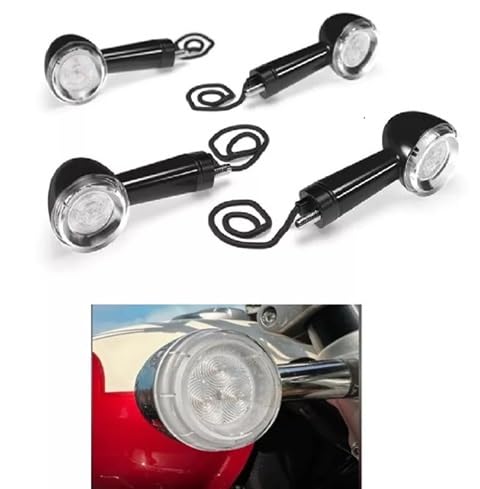 Front & Rear BLACK LED Indicators Pair Set 4 pcs Fit For Hunter-350 ...