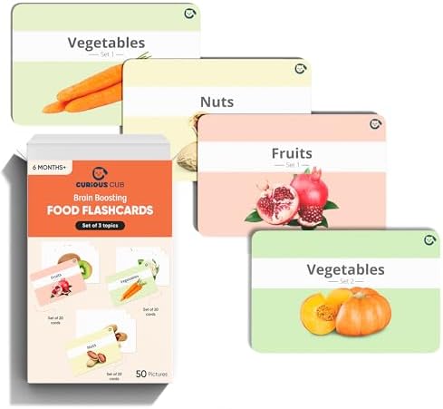 Buy Curious Cub Food Flash Cards for Babies and Infants | Flash Cards ...