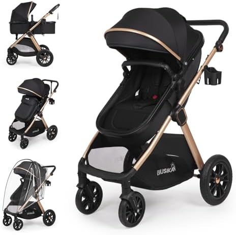 Amazon.com : 6-in-1 Convertible Baby Stroller with Bassinet Pushchair ...