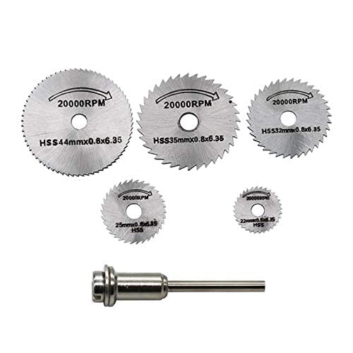 Imeosh 6 Pcs Mini HSS Circular Saw Blade Rotary Cutter for Metal Cut ...