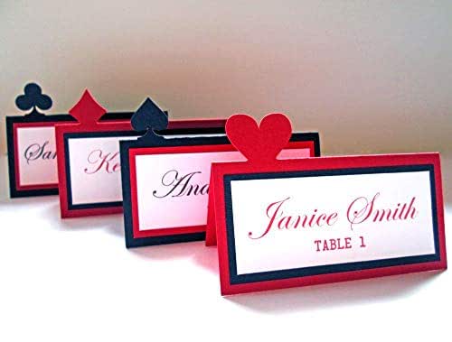 Amazon.com: Casino Place Cards Birthday Party Wedding Las Vegas Casino ...