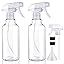 Amazon.com: Plastic Spray Bottles Empty Spray Bottle 16.9oz/500ml 2 Pack Heavy Duty Spraying ...