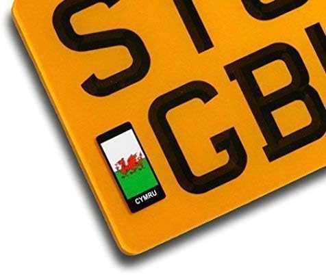 Sticar-it Ltd Welsh Wales CYMRU Badge for Motorbike Motorcycle Number ...