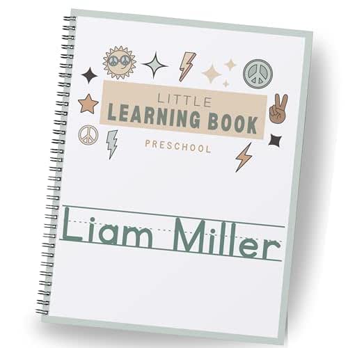 Amazon.com: Personalized Preschool Reusable Workbook: Little Learning ...