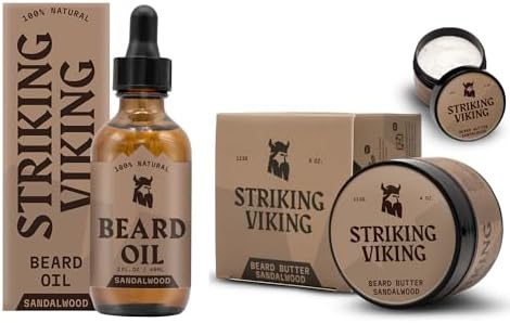 Amazon.com : Striking Viking Beard Oil Conditioner 2oz & Beard Butter ...