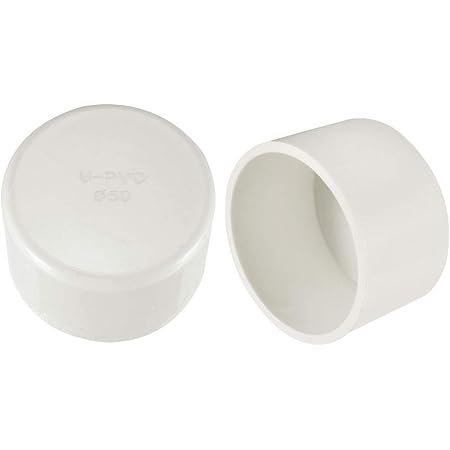 uxcell 25mm PVC Pipe Cap Fitting, Slip Socket External End Caps 10 Pcs ...
