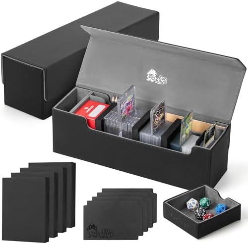 FunGuys Card Deck Box for Trading Card Storage, Toploader Storage Box ...