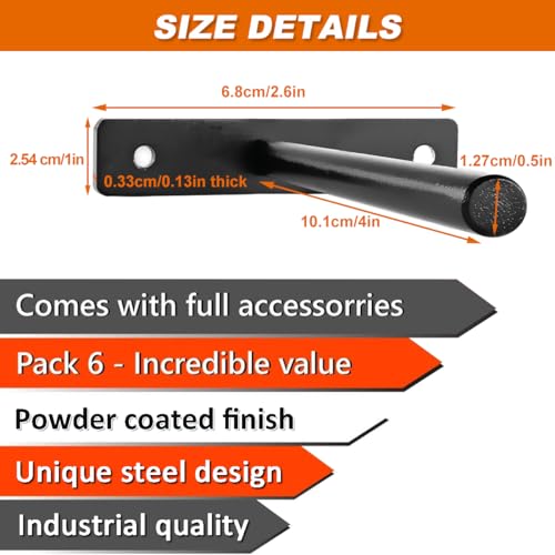 MLOQI Floating Shelf Brackets Heavy Duty,Invisible Shelf Brackets ...