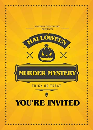 Halloween Murder Mystery Game Kit Up To 20 Players – USB Version With ...