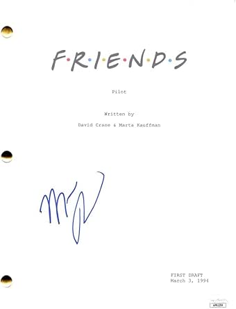 Matthew Perry Signed Autograph Friends Full Pilot Script Screenplay B ...