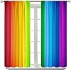 Amazon.com: Colored Rainbow Window Curtains for Kids, Abstract Rainbow ...