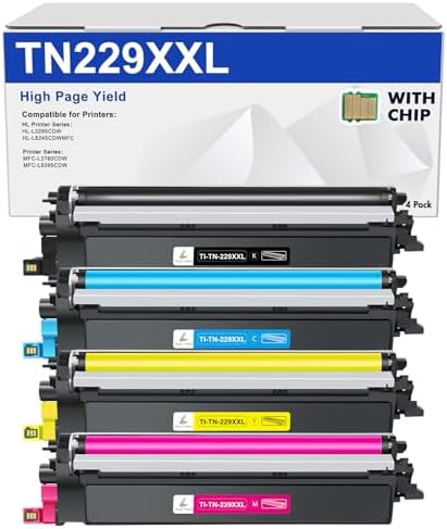 Amazon.com: TN229XXL TN229 Toner Cartridges Super High Yield: TN229XL ...