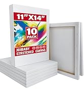 Amazon.com: Stretched Canvas for Painting,10Pack 11X14 Inch Stretched ...