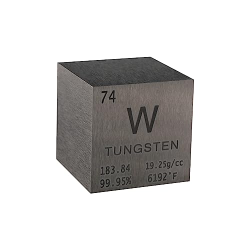 STPCTOU Tungsten Cube Pure Metal High Density Cube Laser Engraved Cube ...
