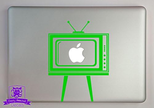 Amazon.com: Retro TV Vinyl Decal Sized To Fit A 11" Laptop - Lime ...