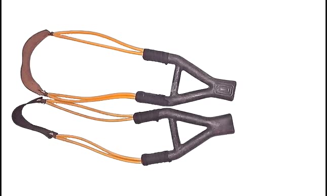 Powerful Slingshot Heavy Duty Catapult Gulel Double Latex Bands Outdoor ...