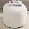 Amazon.com: Round Stuffed Pouf Ottoman for Foot Rest, Faux Fur Poufs ...