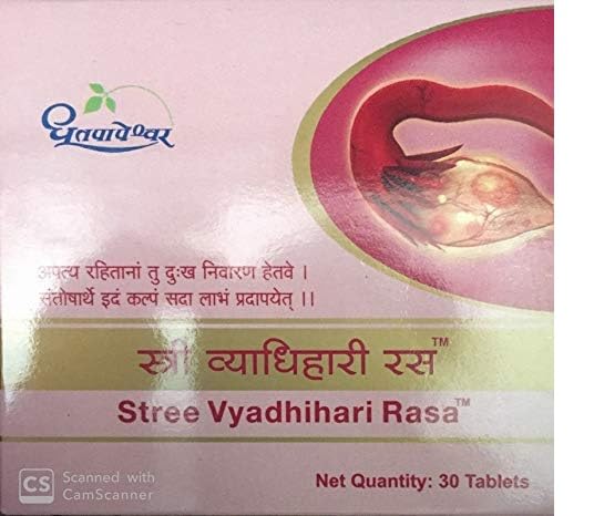 Buy Dhoota-papeshwar Stree Vyadhihari Rasa - 30 tablets (pack of two ...