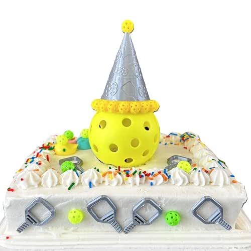 Amazon.com: Pickleball Cake Topper and Party Pack – Silver Pickleball ...