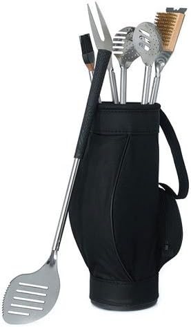 Amazon.com : WEDDINGSTAR 5 Piece BBQ Tool Set in Black Golf Bag with ...
