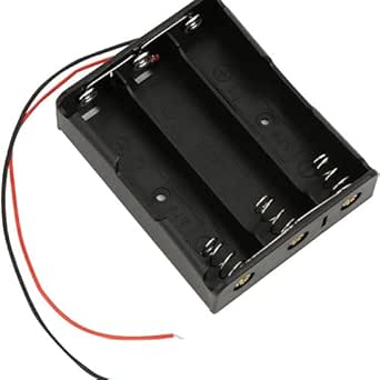 TECHDELIVERS® 3 x 3.7V 18650 Parallel Cell Battery Holder, Battery ...