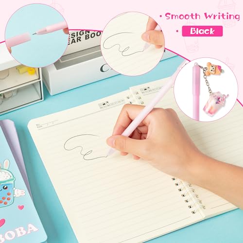 Snapklik.com : Xqumoi Boba Sticky Notes A5 Notebooks Pen Stationary Set ...