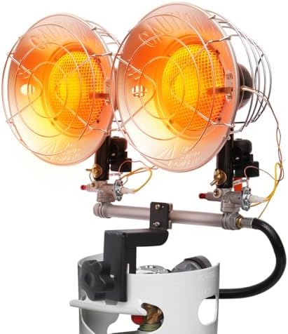 Amazon.com: Mr. Heater F242655 MH30TS Double Tank Top Outdoor Heater ...